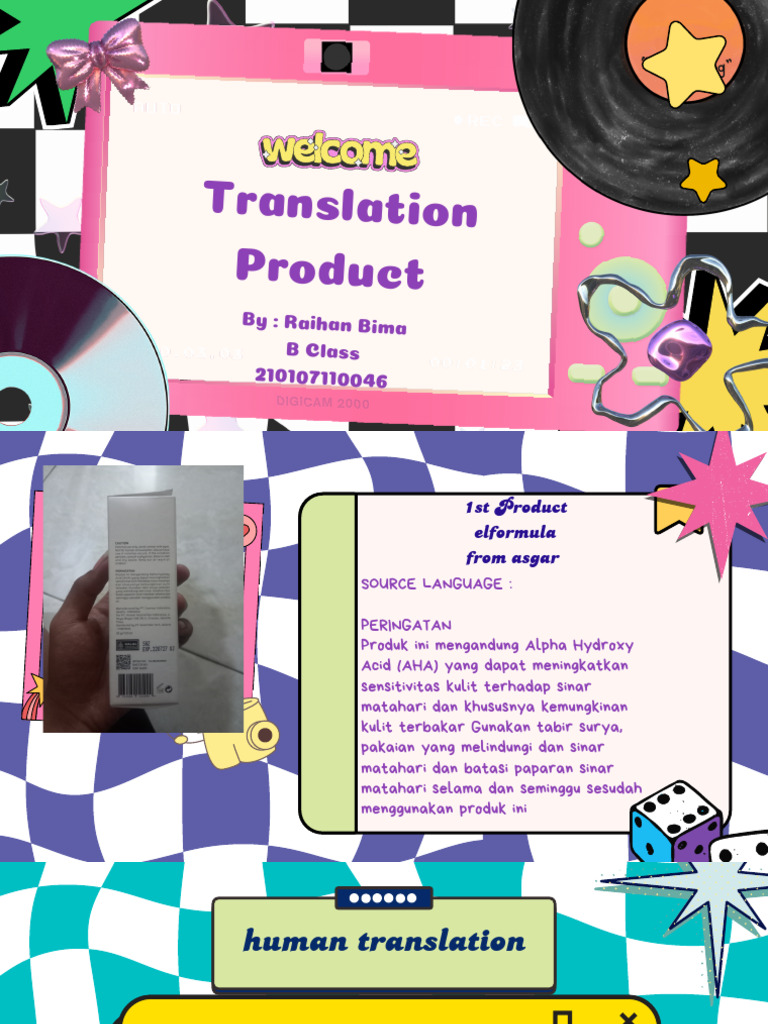 Pink Colorful Retro Y2K Portfolio Presentation | PDF | Linguistics