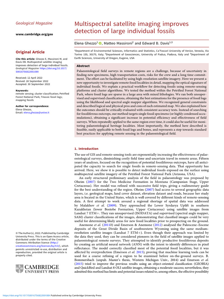 Multispectral Satellite Imaging Improves Detection Pdf Machine Learning Remote Sensing