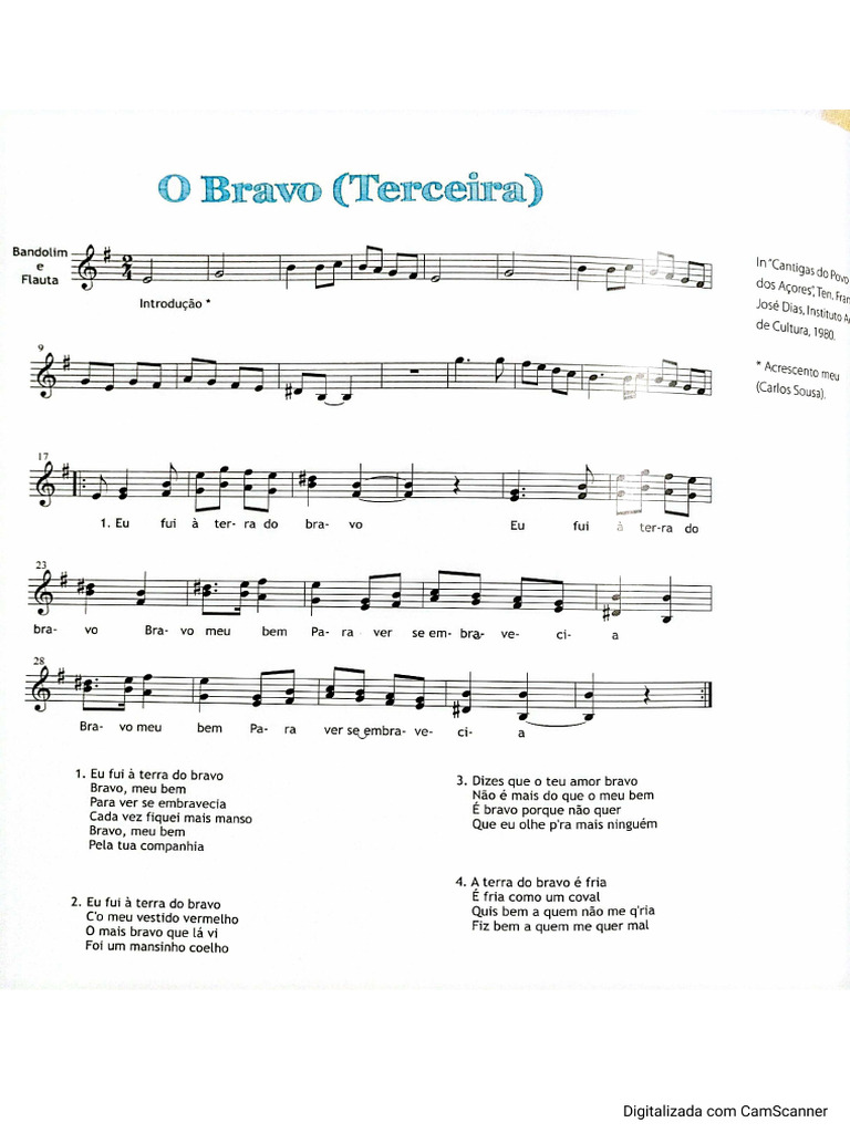 Bravo (Letra) - Cópia | PDF
