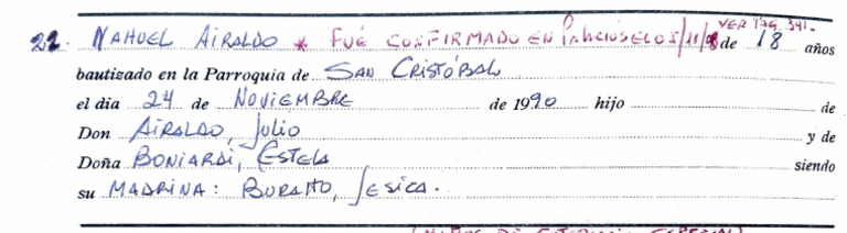 Acta Confirmación L2 F 342 | PDF