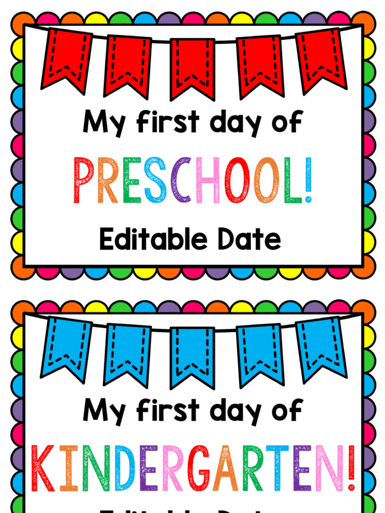 Editable First Day Posters | PDF