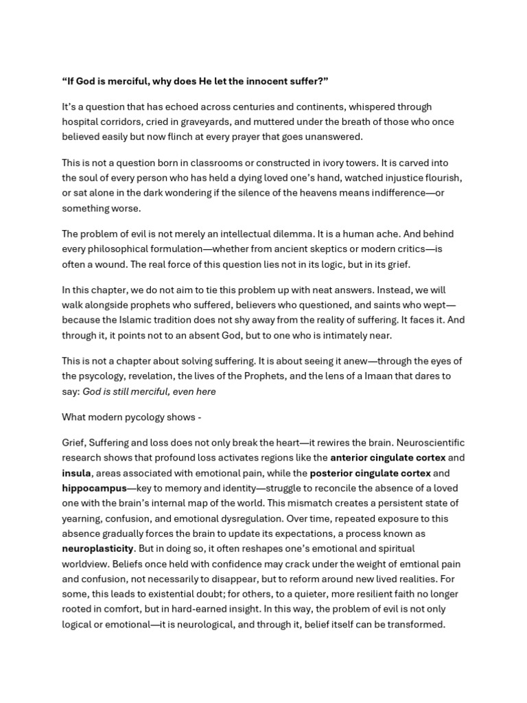 The Story of Yaʿqūb: Suffering and Faith | PDF | God In Islam