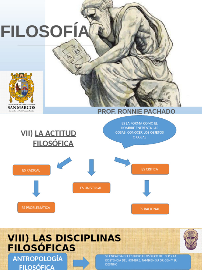 Disciplinas de la Filosofía y Actitud | PDF