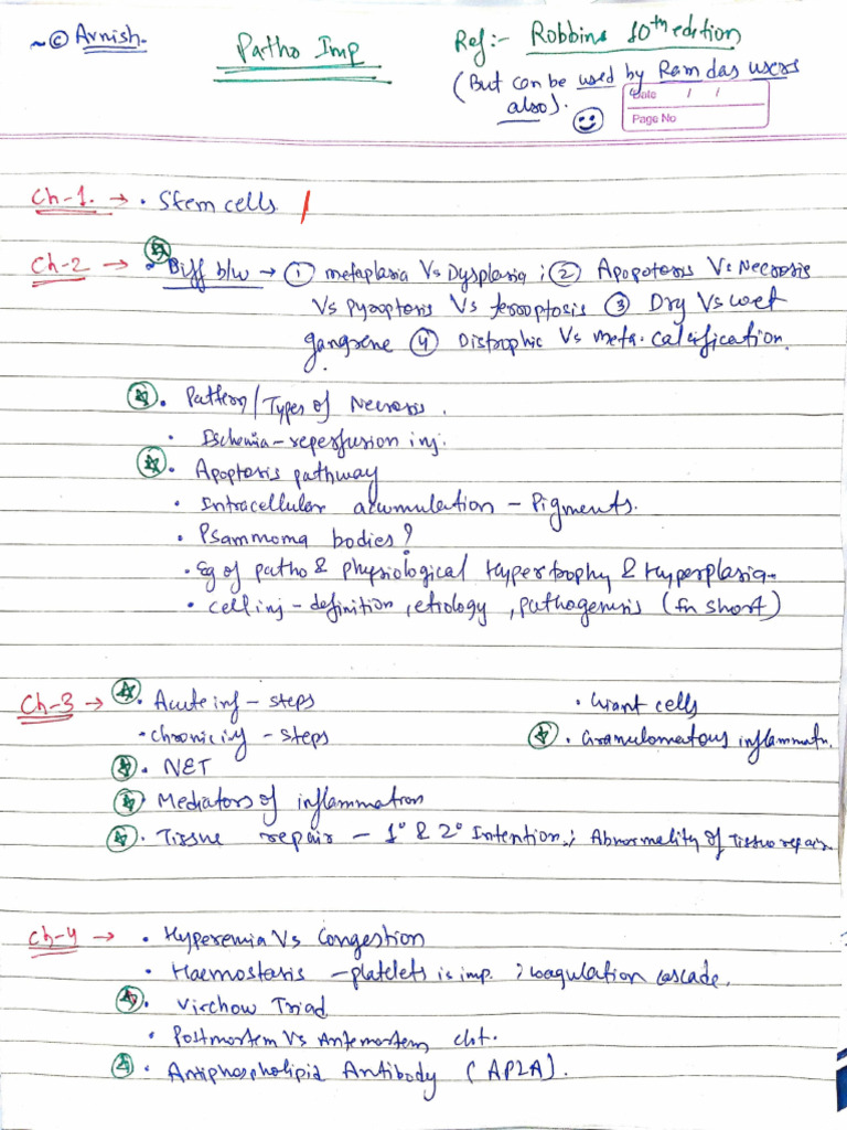 Patho Full Imp | PDF
