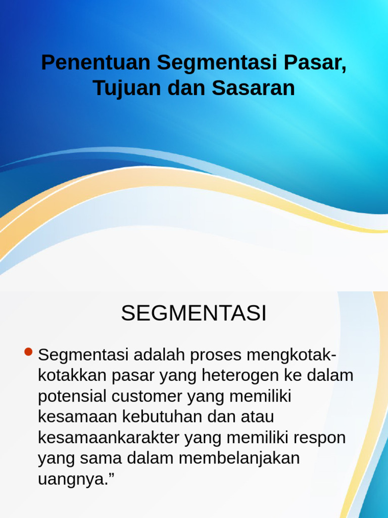 Segmentasi, Targeting Dan Positioning | PDF