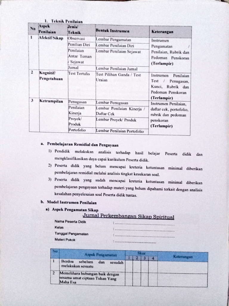 Program Penilaian | PDF