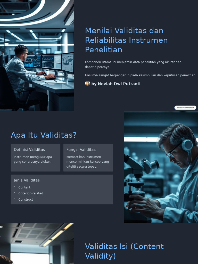 Menilai-Validitas-dan-Reliabilitas-Instrumen-Penelitian | PDF