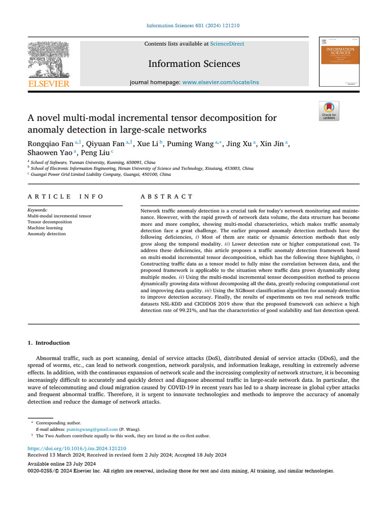 15-A Novel Multi-Modal Incremental Tensor Decomposition For Anomaly Detection in Large-Scale ...