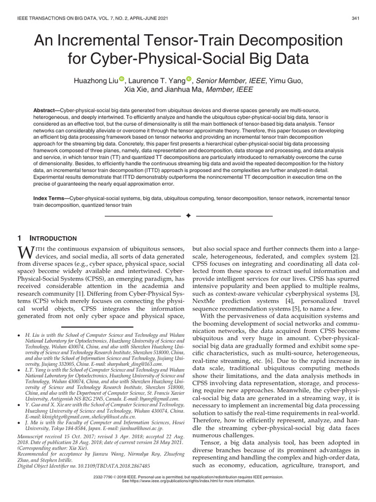 14-An_Incremental_Tensor-Train_Decomposition_for_Cyber-Physical-Social_Big_Data | PDF | Tensor ...