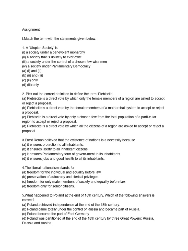 Cbse Class 10 History Worksheet | PDF | German Empire | Kingdom Of Prussia