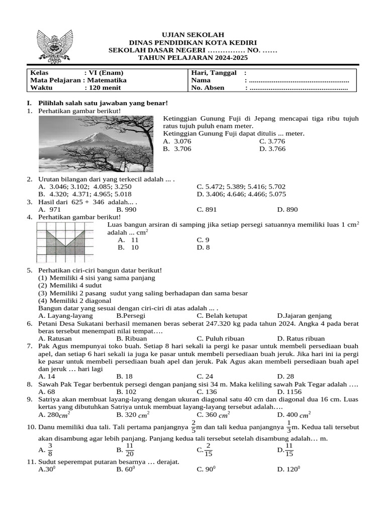 Soal Matematika Utama | PDF