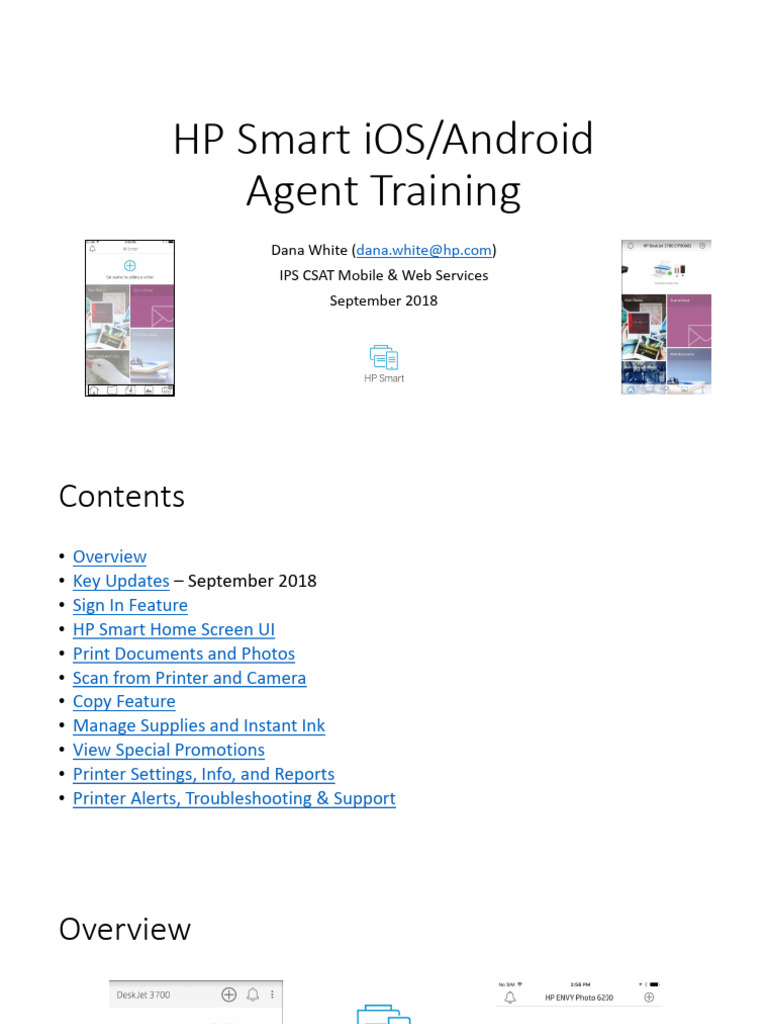 HP Smart For Android and IOS | PDF | Ios | Android (Operating System)