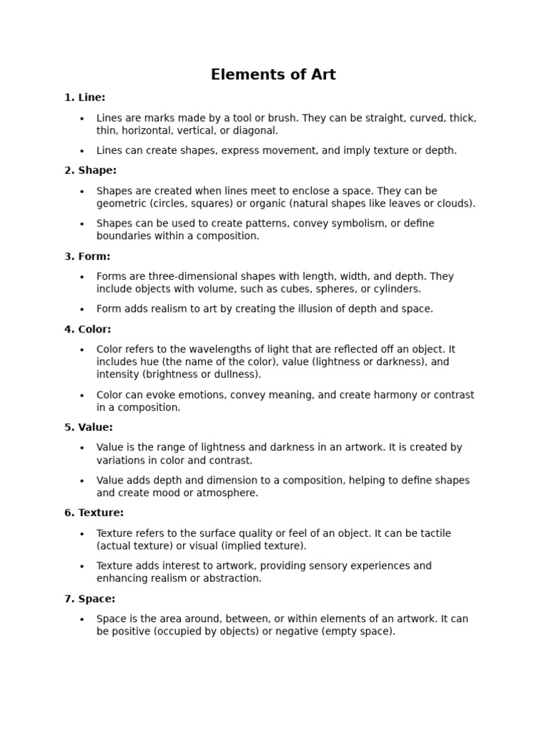 Elements of Art | PDF