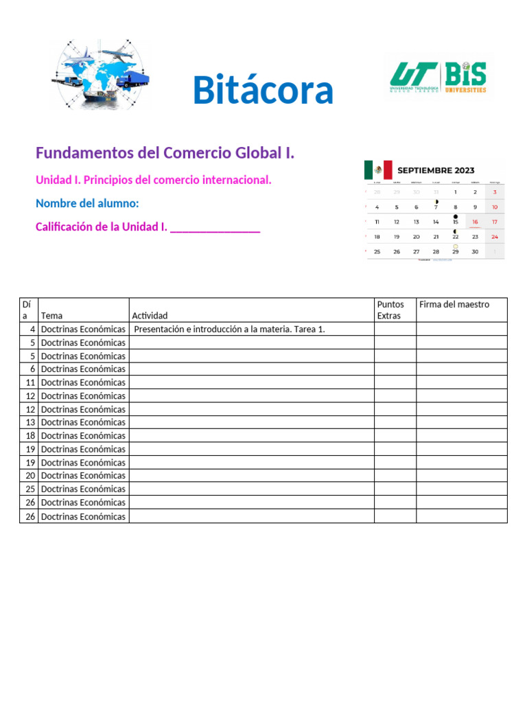 ejemplo de Bitácora | PDF