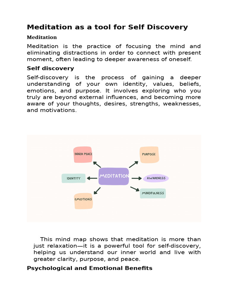 Meditation-as-a-tool-for-Self-Discovery Review 2 | PDF