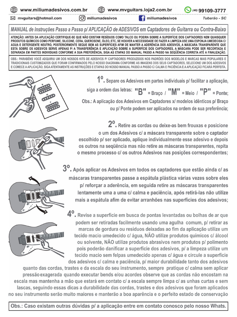 Manual - G - Cap HSH SSS | PDF