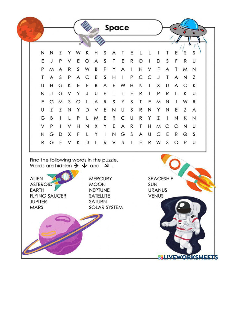 Wordsearch-The Space | PDF