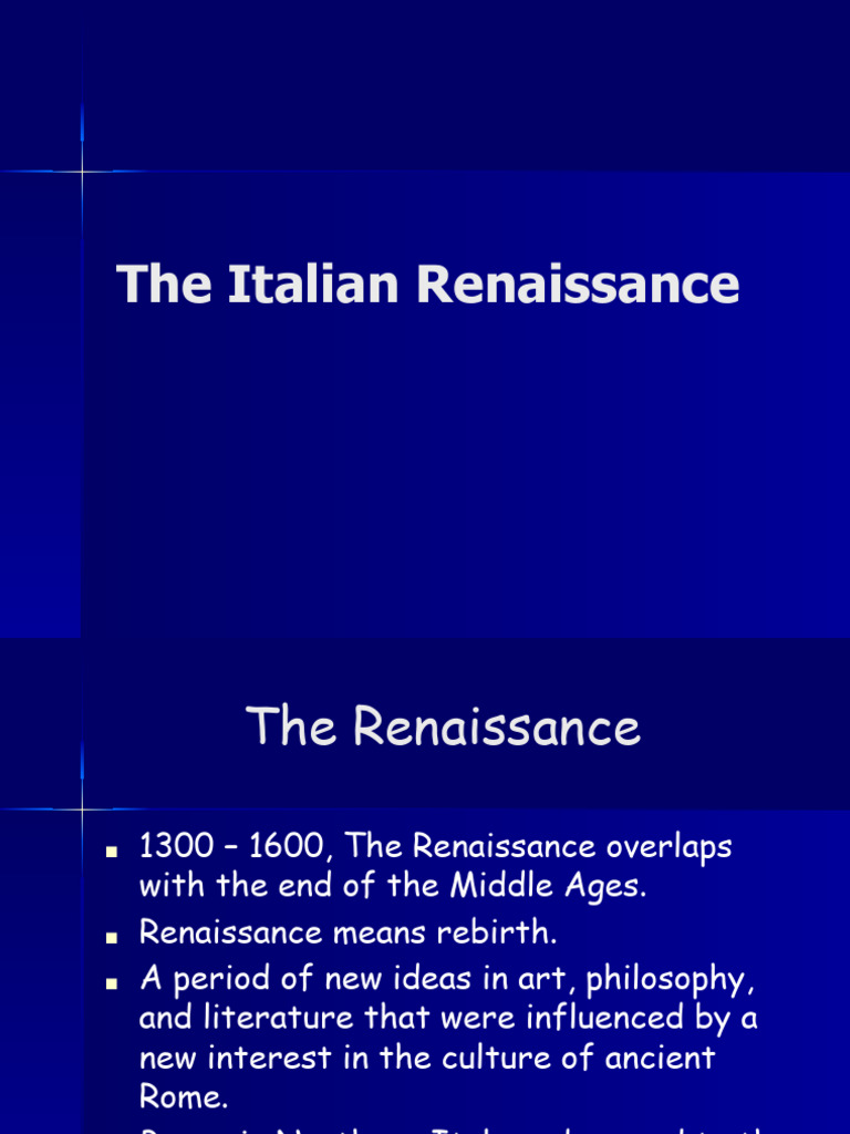 Italian Renaissance | PDF | Renaissance | Michelangelo