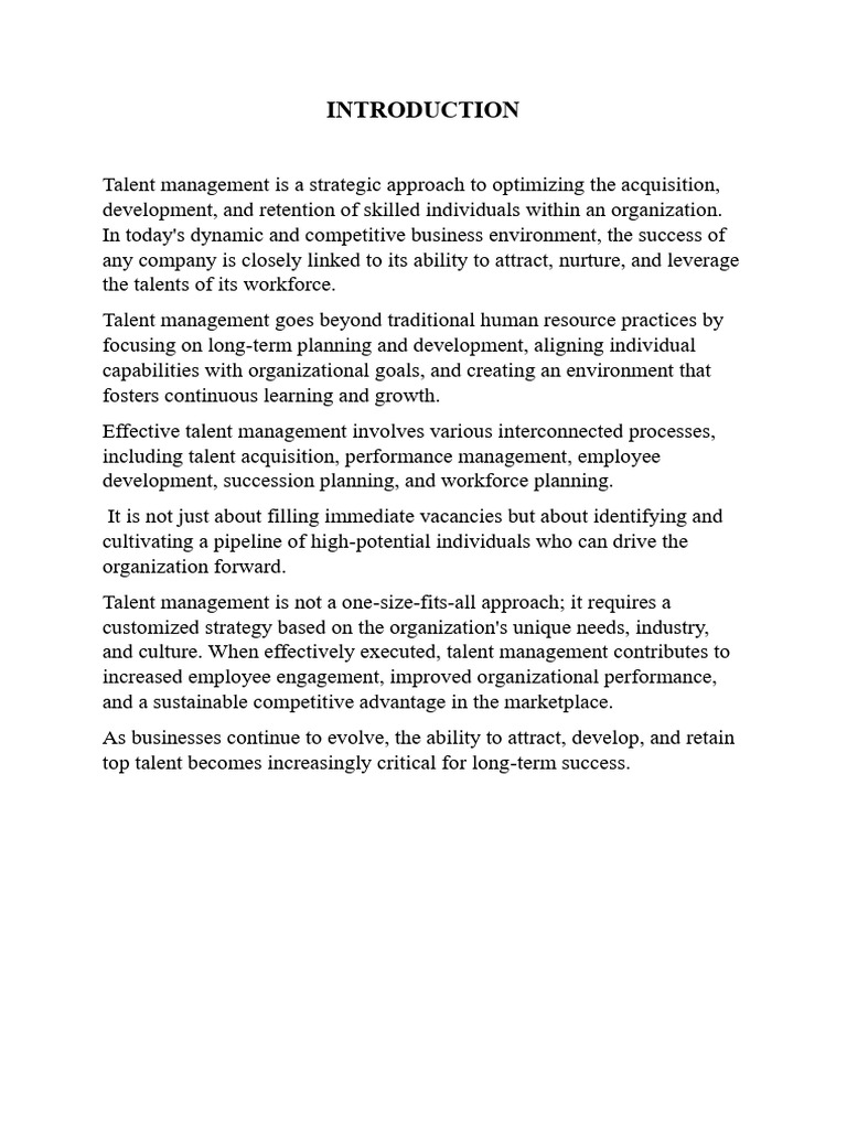 Organizational Behaviour | PDF | Talent Management | Employment