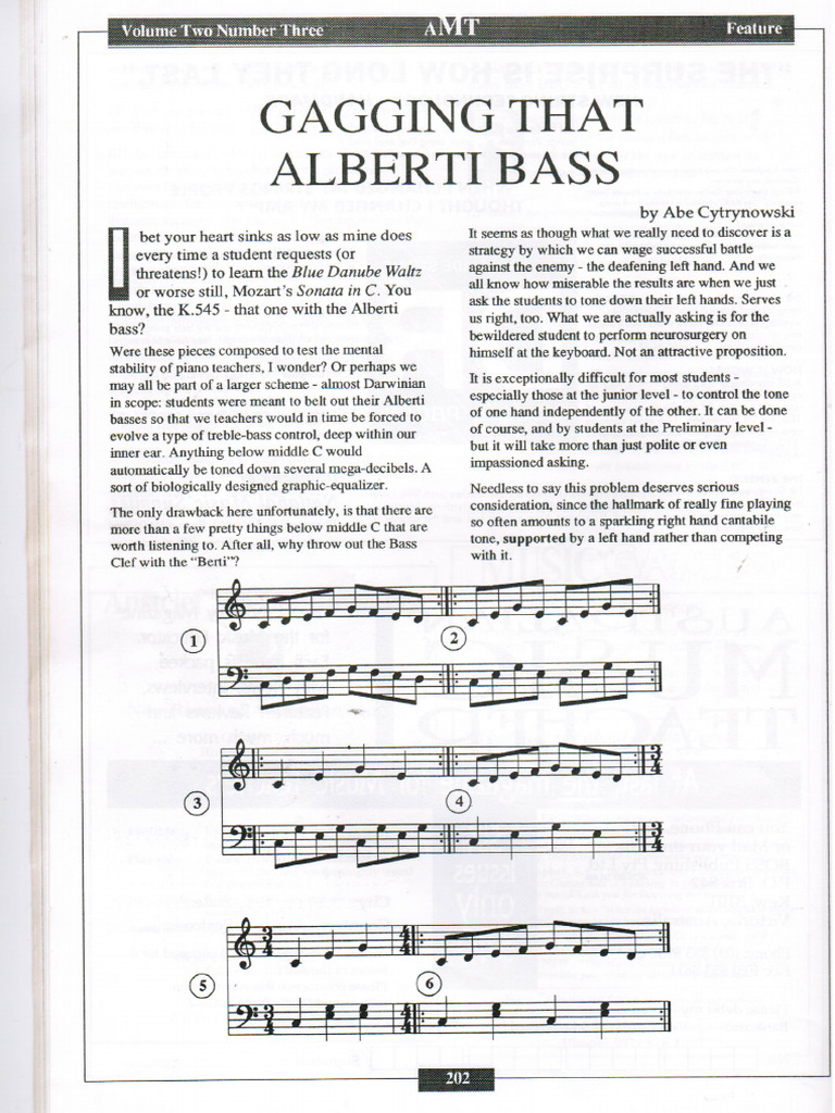 Gagging that Alberti Bass | PDF