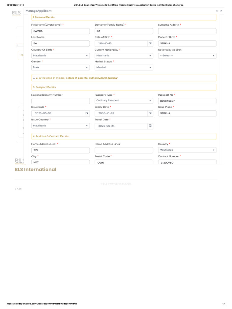 USA BLS Spain Visa - Welcome To The Official Website Spain Visa ...
