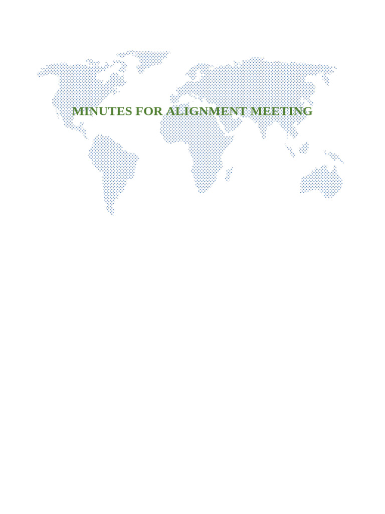 Alignment Meeting Minutes WWEC 12th May 2025 | PDF