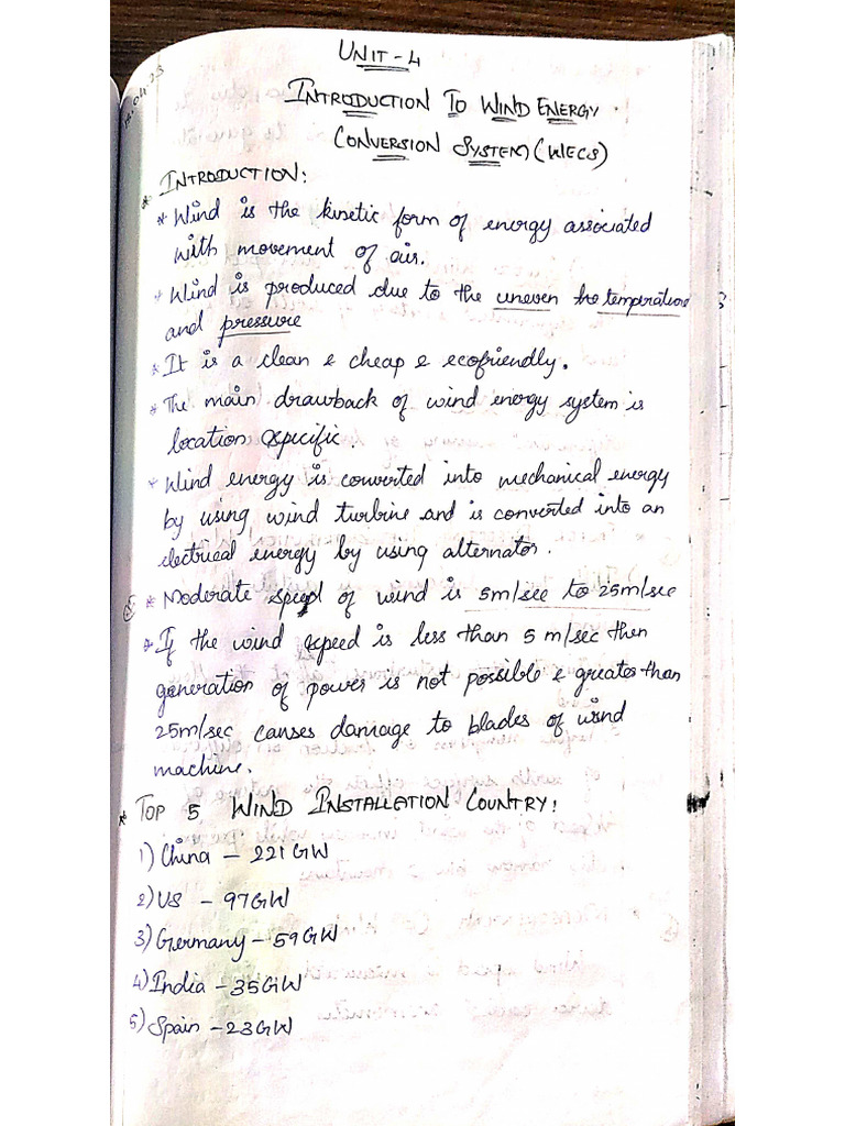 Wind Notes | PDF