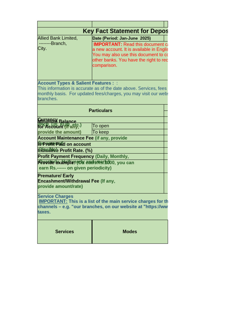 Allied Bank Rising Star Account Details | PDF | Banks | Debit Card