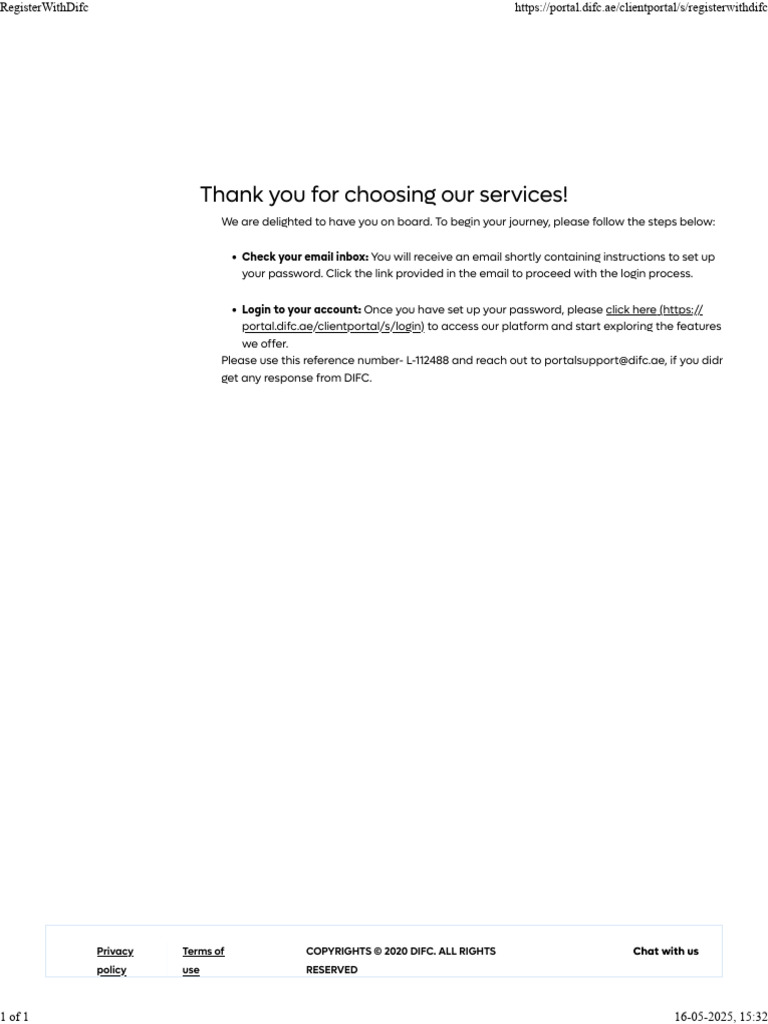 Register With Difc | PDF