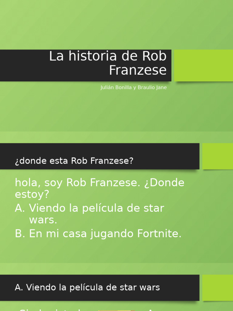 La Historia de Rob Franzese | PDF