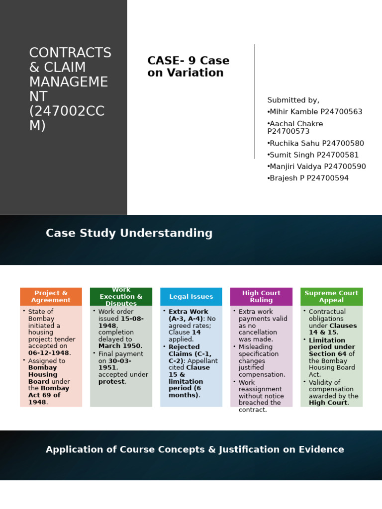 Contracts and Claims Management Analysis | PDF | Alternative Dispute ...