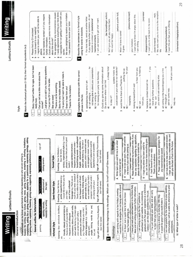 A Semi-Formal Letter. Practice 2 | PDF