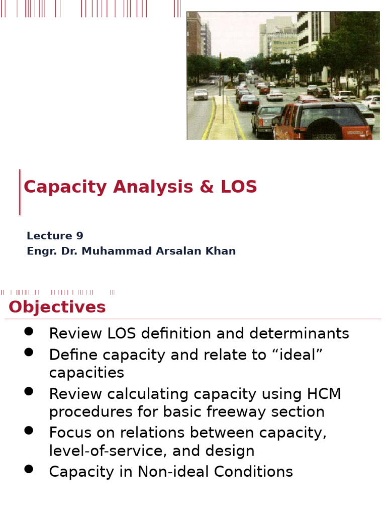 Capacity Analysis and Level of Service | PDF | Transport | Transport ...
