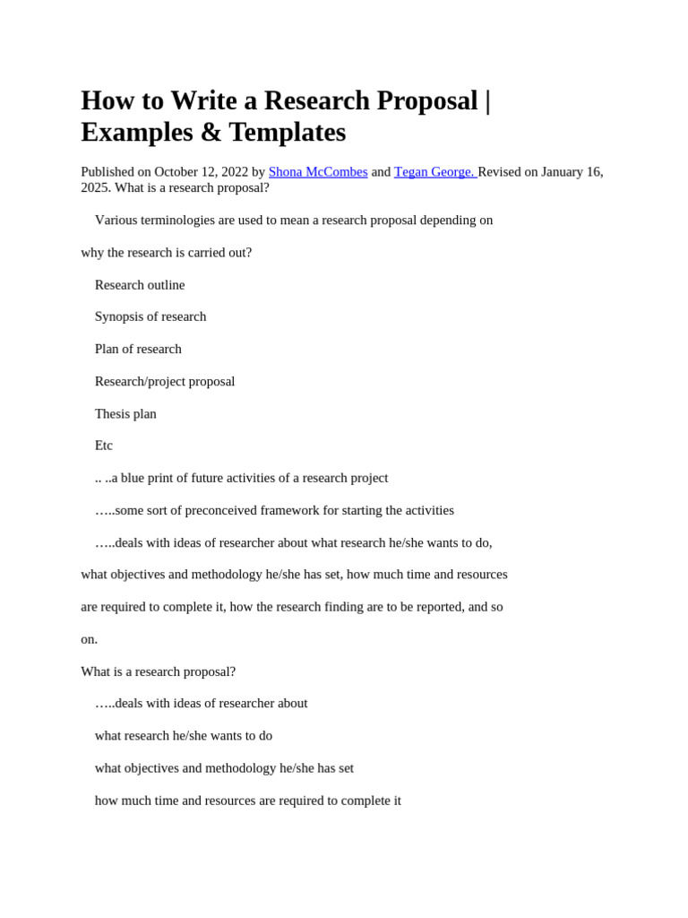 Writing a Research Proposal Guide | PDF | Methodology | Cognition