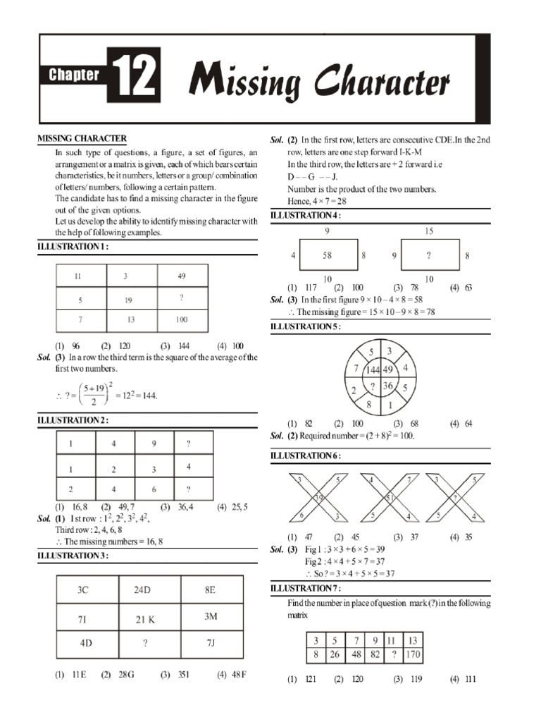12.missing Character | PDF
