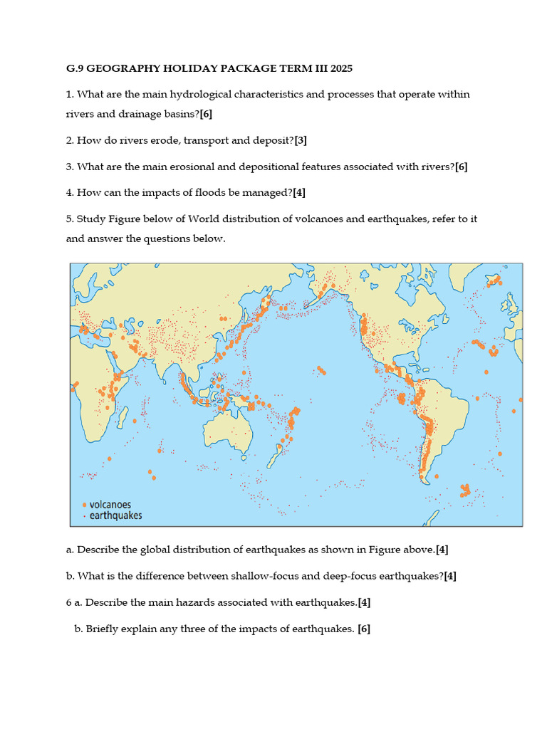G.9 Geography Holiday Package Term Iii 2025 | PDF