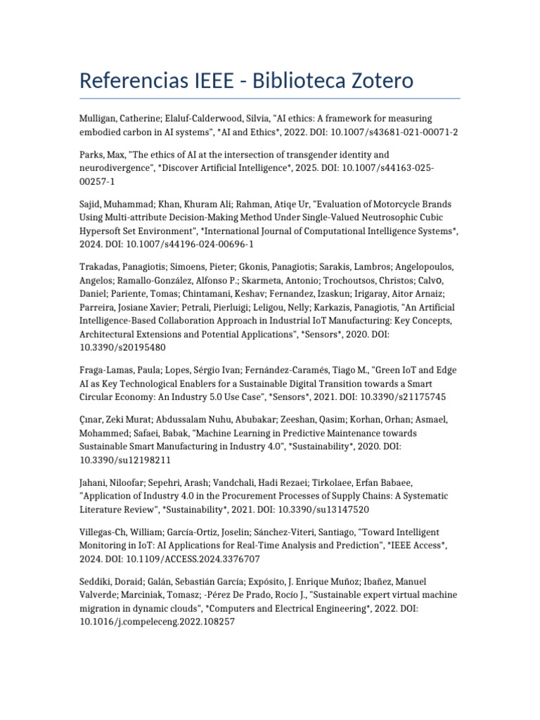IEEE References by William Sánchez | PDF | Artificial Intelligence ...