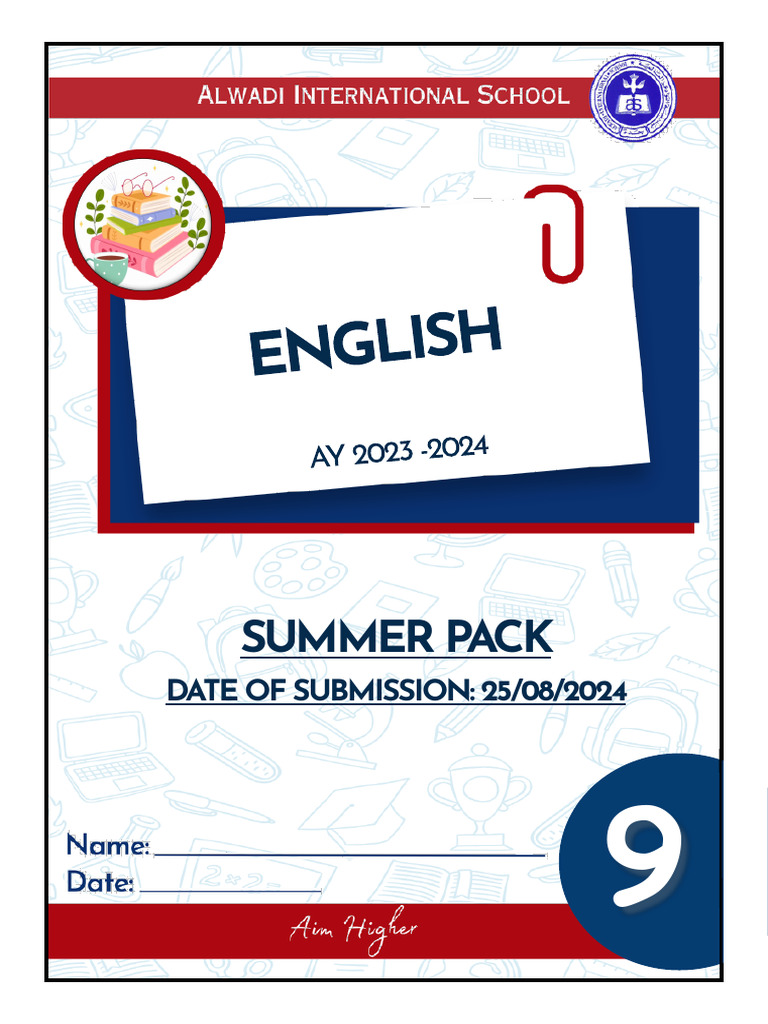 English - Summer Pack Final | PDF