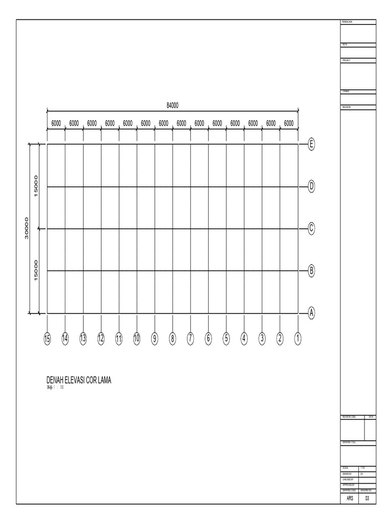 DENAH ELEVASI COR SADANA | PDF