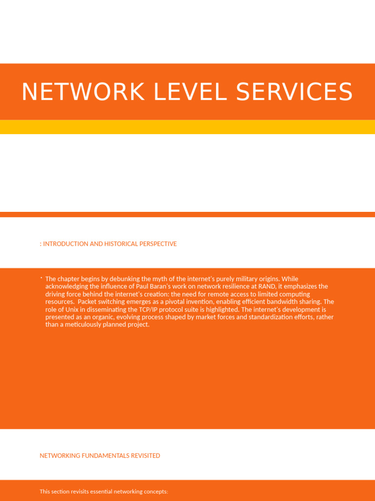 Network Level Services | PDF | Computer Network | Routing