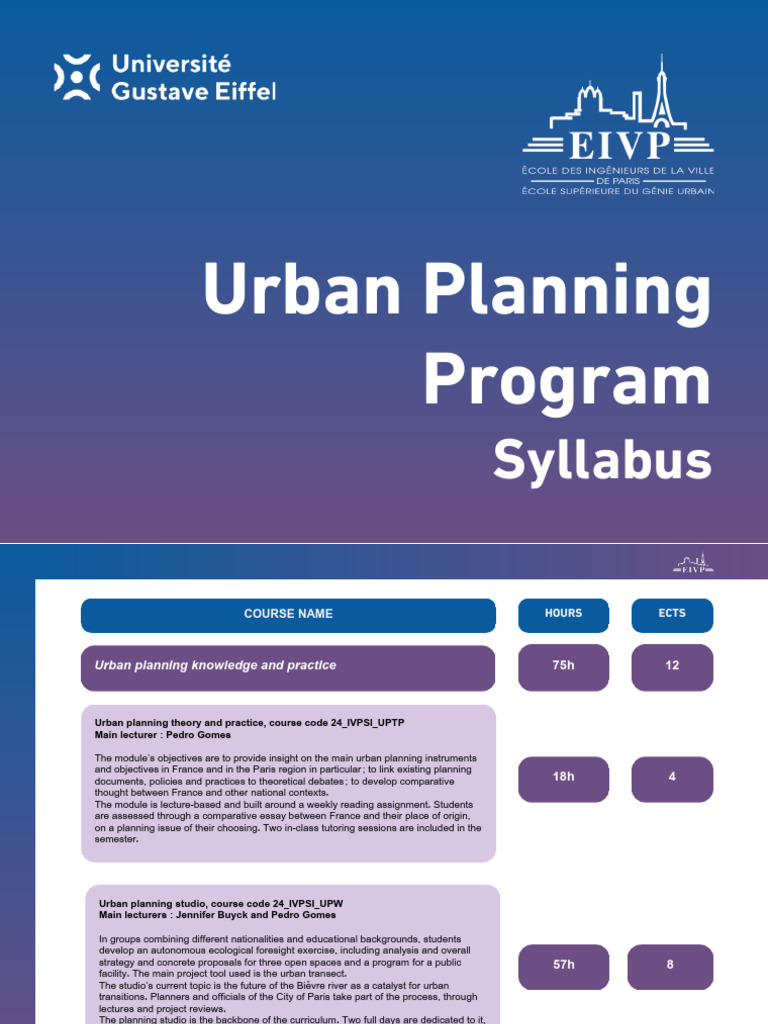 Urban Planning Program Syllabus | PDF | Geographic Information System ...