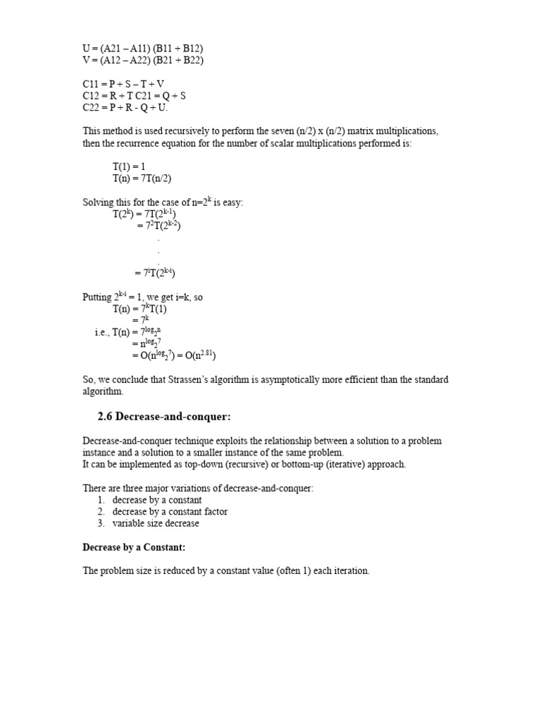 Decrease and Conquer, INsertion Sort | PDF | Algorithms And Data Structures | Applied Mathematics