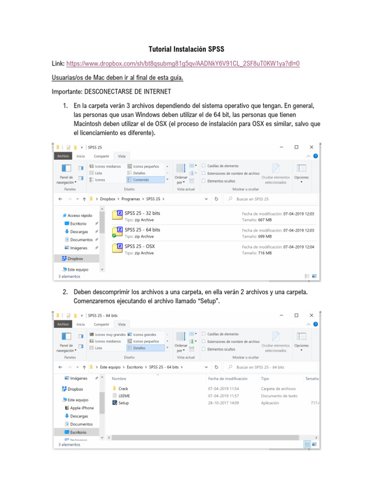 Tutorial Instalacion SPSS | PDF | Spss | Archivo de computadora