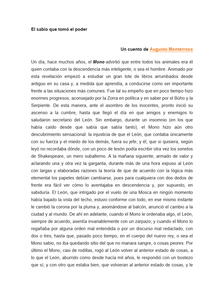 El Sabio Que Tomó El Poder | PDF