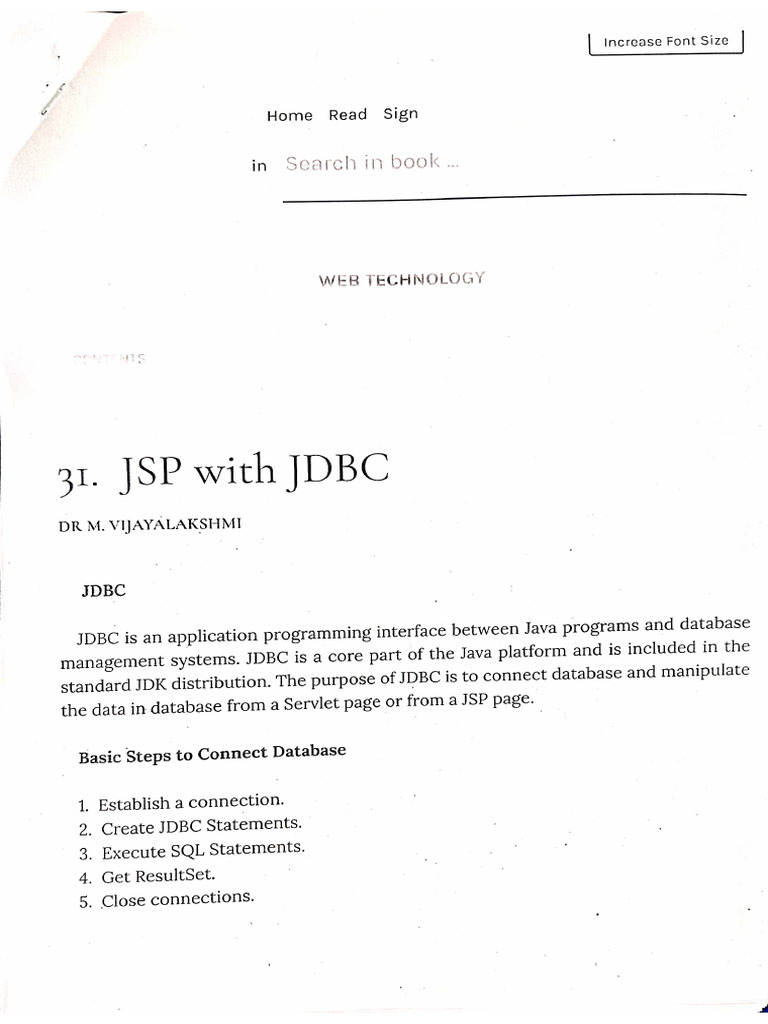 JSP With JDBC | PDF