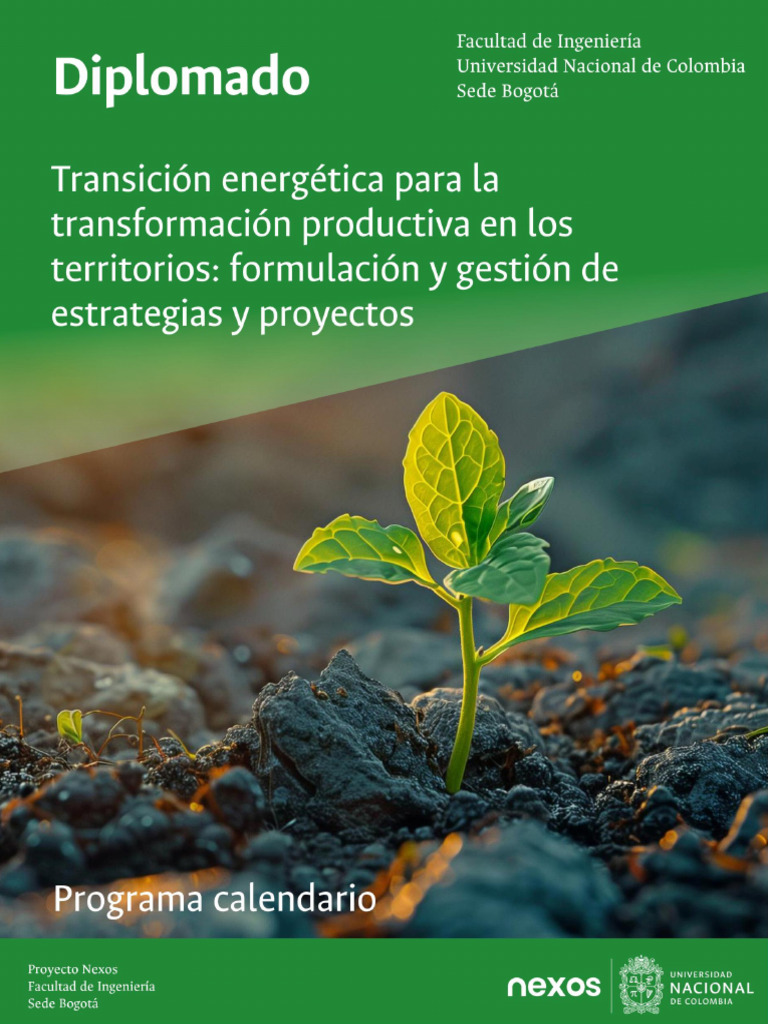 Proyecto Nexos Transición Energética para La Transformación Productiva ...
