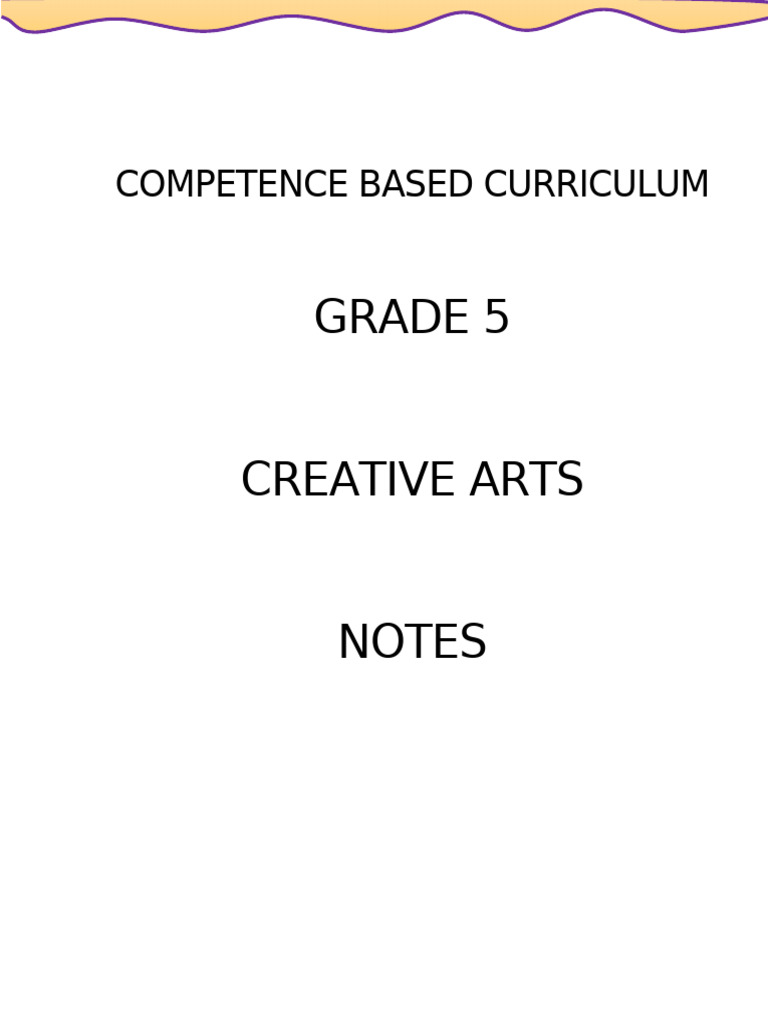 Grade 5 Creative Arts Notes | PDF | Puppets | Rhythm