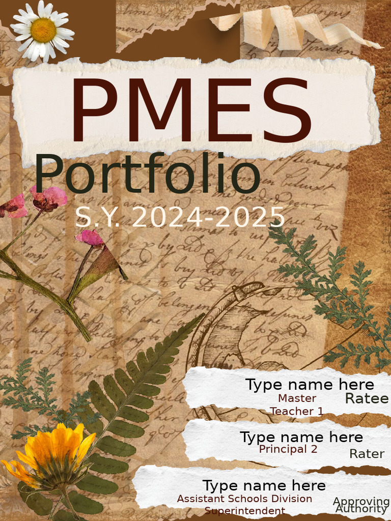 Pmes Portfolio For HPT | PDF | Mentorship | Learning