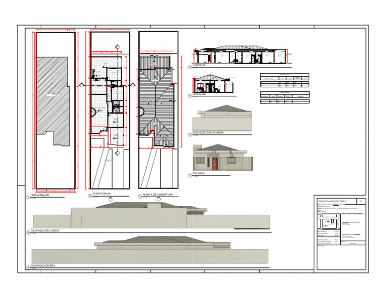P1 - P1 - Projeto Arquitetonico - Olga | PDF