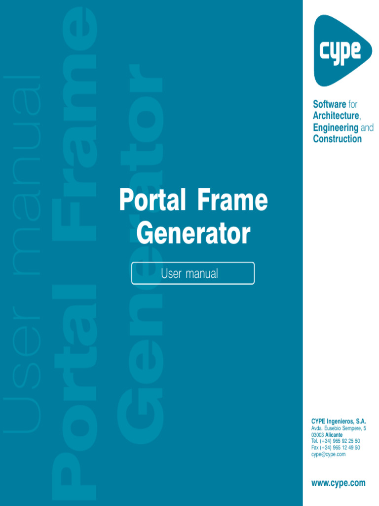 Portal Frame Generator - User's Manual | PDF | Truss | Buckling